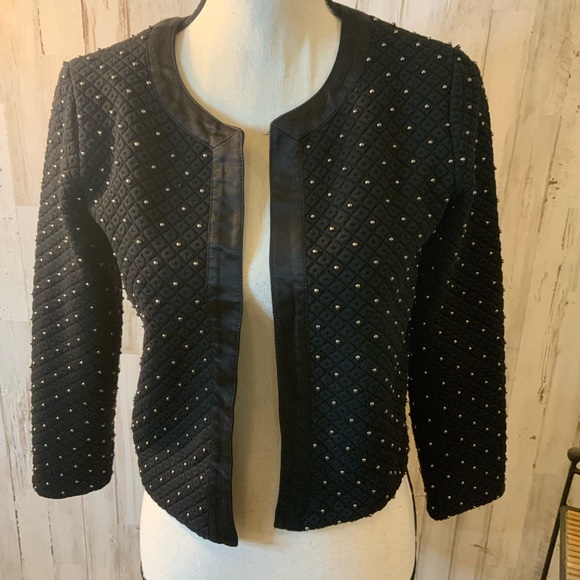 Club Monaco | Jackets & Coats | Club Monaco Black Quilted Blazer With ...